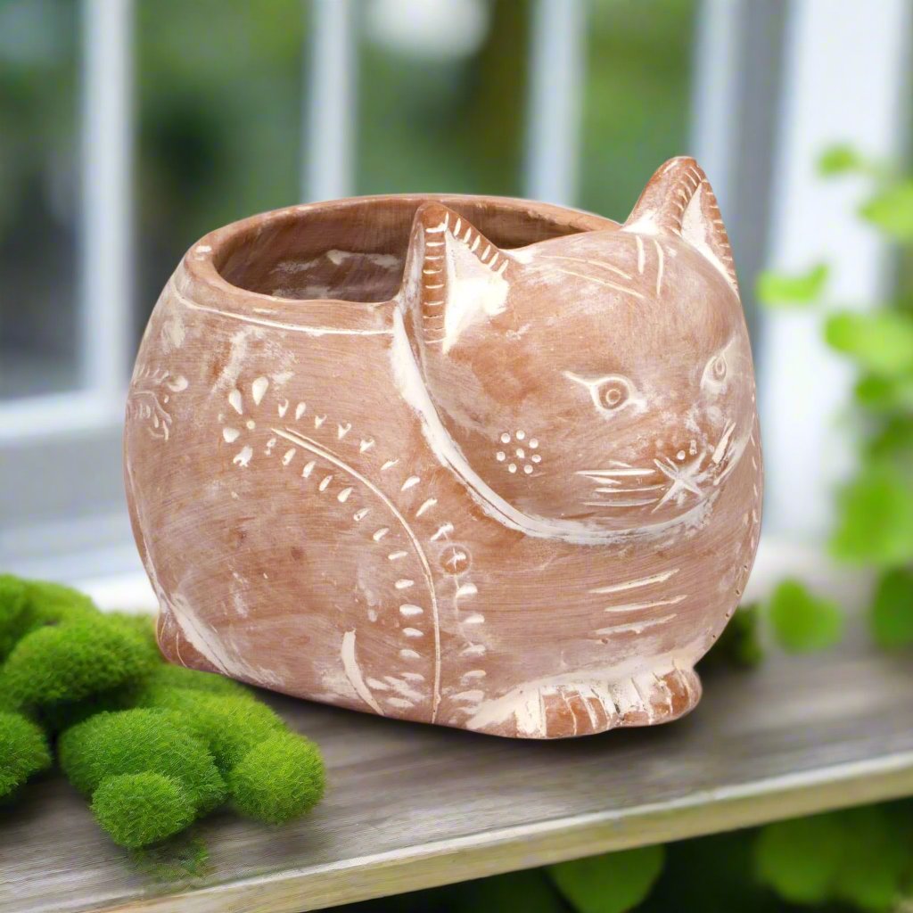 Terracotta Kitty Planters